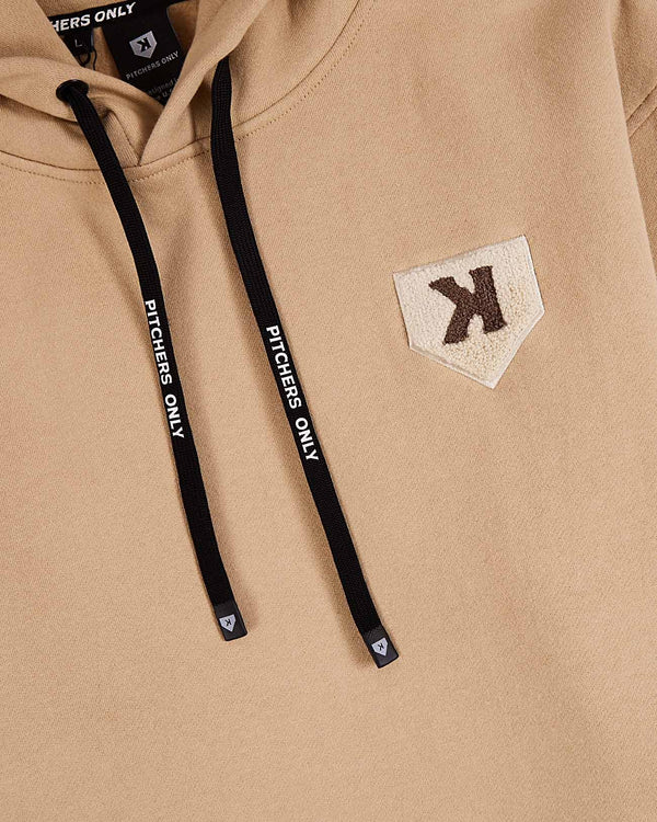 Core Fleece Baseball Hoodie - Tan | Pitchers Only