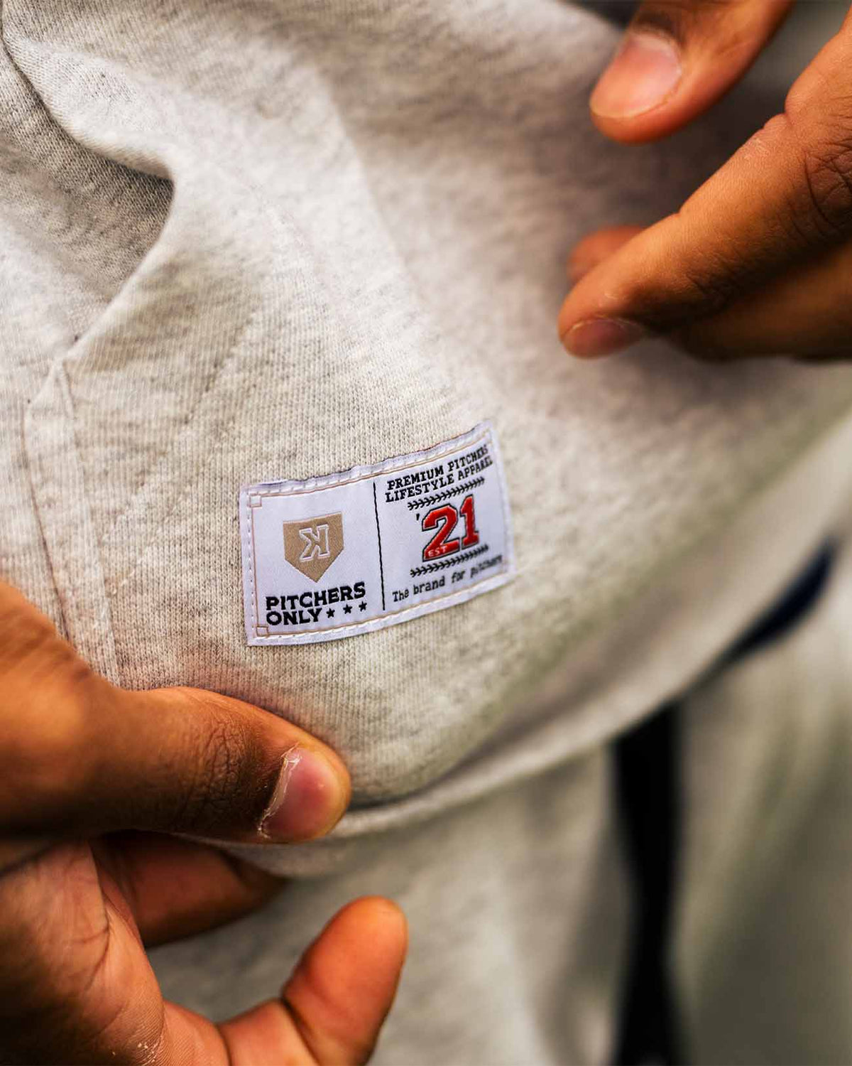 Pitchers Only Core Hoodie - Gray | Baseball Pitcher Hoodie